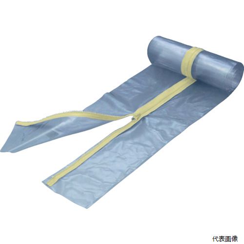 【特長】 ●既存現場に後付可能です。 ●黄色ファスナーを使用しているので視認性に優れています。 【用途】 ●ポリシートのアスベスト除去工事のセキュリティーゾーンの出入口に。 ●長さ(m)：2.2 ●厚さ(mm)：0.2 ●幅(mm)：200...