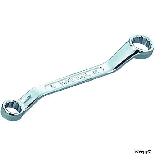 【特長】 ●柄部の曲がり角度が45°で全長が短いため、狭い箇所で周辺の障害物を避けて作業ができます。 【仕様】 ●対辺寸法(mm)：8×9 ●全長(mm)：105 ●柄部の曲がり角度45° 【材質／仕上】 ●構造用鋼 ●表面処理：メッキ処理...