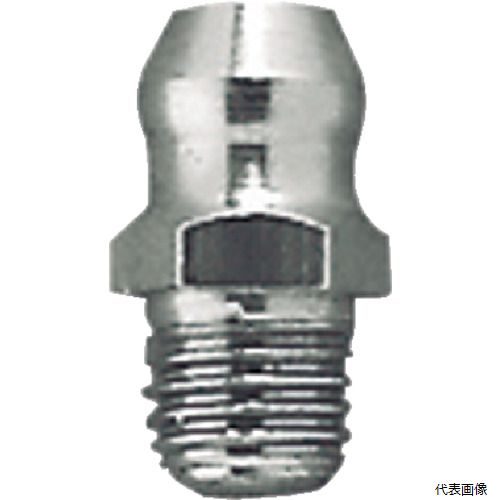 【特長】 ●キャップ付です。 【仕様】 ●接続口径：6.5mm ●適合機種：エーゼットノズル ●ねじ長さ(mm)：5 ●傾き(度)：ストレート ●ねじ口径D1：6 ●形状：A型 ●品名：グリスニップルA型 ●ねじ口径：M6×P0.75 【材...