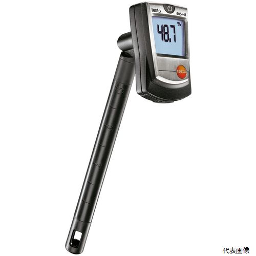 【特長】 ●表示部が180°回転可能で、計測値の読み取りが簡単です。 ●自動電源オフ機能付きです。 ●静電容量式を採用したプロフェッショナル仕様のセンサーです。 ●温湿度を測定するスティック型温湿度計です。 ●ダクト内の温湿度チェック、室内...