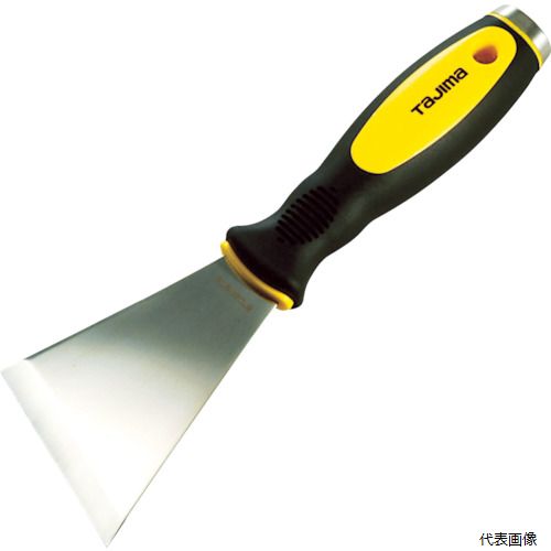 【特長】 ●貫通型のステンレスヘッドなので、ハンマーで叩いて使えます。 ●刃こぼれしにくい高熱焼き入れブレード、刃厚1.8mm厚ステンレスです。 【用途】 ●一般的なはがし、削り作業。 【仕様】 ●全長(mm)：230 ●刃幅(mm)：70...
