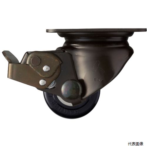 【特長】 ●420S-100mmと同じ取付寸法の低床式重荷重用キャスターです。 ●重量物で安定を求められる大型機械や重量物運搬用に最適です。 【仕様】 ●許容荷重(daN)：300 ●許容荷重(kgf)：306 ●車輪径D(mm)：50 ●...