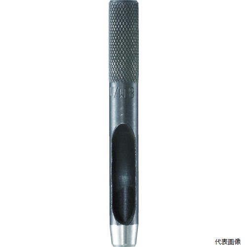 【特長】 ●刃先を薄く製作しておりますので良く切れます。 ●抜きカスが出やすい形状です。 ●特殊焼き入れ処理により、切れ味とコストを高次元で両立させました。 ●打刻しておりますので寸法の確認が容易です。 ●表面処理は黒染め（パーカー仕上）を...