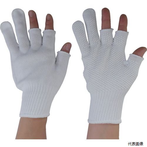 【特長】 ●素手感覚が必要な細かな作業に最適です。 ●手のひらはすべり止め付でしっかりと物を握れます。 ●綿100%で吸汗性があり肌にも優しいタイプです。 【用途】 ●検査、窓口業務、軽作業。 【仕様】 ●色：ホワイト ●サイズ：フリー ●...