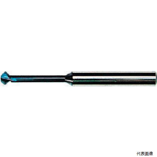 【特長】 ●小径穴（最小刃径3.0mm）の裏面取りができる超硬ソリッドチャンファーリングカッターです。 ●マシニング加工に最適です。 ●スパイラル刃なので切れ味が滑らかです。 ●ドリル穴の裏も表もミリング加工で、面取り・バリ取りができるミニ...