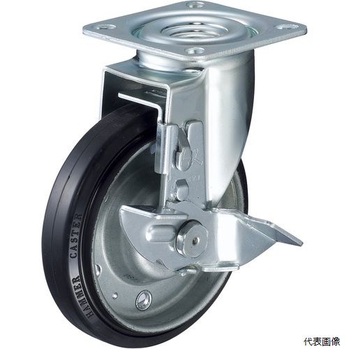 【特長】 ●新車輪採用による420Sタイプの軽量キャスターです。 【用途】 ●オールマイティーな中・重量用キャスターです。 【仕様】 ●許容荷重(daN)：150 ●許容荷重(kgf)：153 ●車輪径D(mm)：125 ●車輪幅(mm)：...