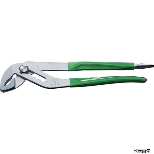 【特長】 ●アンギラスのスケルトングリップ付です。 ●職場ごとの工具管理に便利な6色グリップです。 【用途】 ●ガス、水道などの配管工事。 ●水道の蛇口など水回り作業。 ●水まわりの作業に便利な口幅調整は5段階 ●柄部のドライバーは150m...