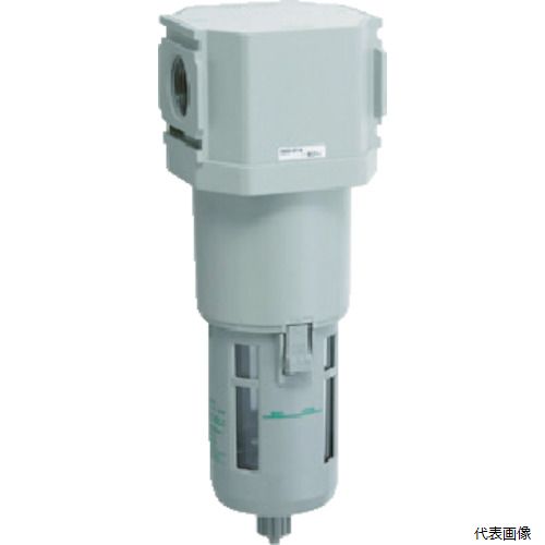 【特長】 ●空気配管中のダストや水滴を効率的に除去します。 ●使用するエレメントは、表面が粗く、内部に行く程細かくなるという、独自の化学繊維構造を採用しています。 ●目詰まりを大幅に解消し、エレメント寿命が大幅UPします。 【用途】 ●空気...