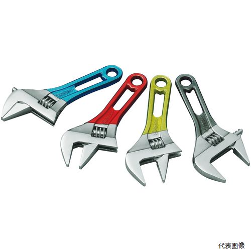 【特長】 ●軽量タイプでありながら、強度はJISH級をクリアしています。 ●お好みのカラーグリップから選べます。 【仕様】 ●全長(mm)：119 ●最大口開き(mm)：24 ●色：ブルー ●口開き(mm)：0〜24 ●先端厚さ(mm)：1...