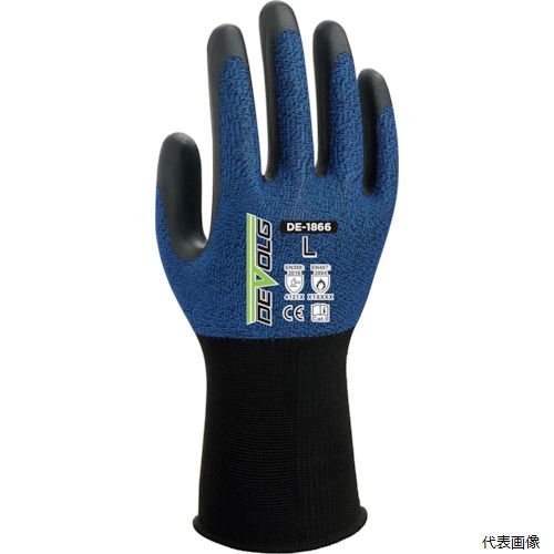 【特長】 ●18ゲージの極薄手タイプで手にぴったりフィットする作業用手袋です。 ●ニトリルゴムに特殊発泡コーティングを施し、着用したままでもスマートフォン・タブレット端末の操作が可能です。 ●物流、運搬作業の方に特におすすめです。 【用途】...
