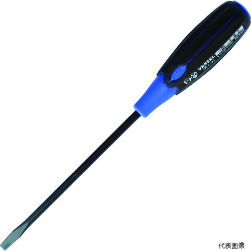 【特長】 ●手のひらに合わせてグリップ形状が変化する新開発ゲル入りグリップです。 ●手にフィットするため回しやすく強い締め付けができます。 【仕様】 ●刃先：［［−］］6.0 ●軸長(mm)：150 ●全長(mm)：265 ●先端マグネット...