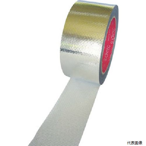 【特長】 ●高い強度を持ち、耐熱温度250℃まで使用できます。 【用途】 ●ダクト、保温材目地シール。 【仕様】 ●色：シルバー ●幅(mm)：50 ●長さ(m)：15 ●厚さ(mm)：0.21 ●テープカット条件：ハサミ、カッターが必要 ...