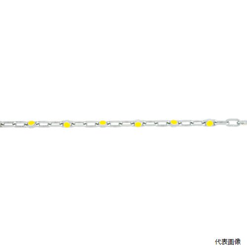 【特長】 ●ステンレスチェーンにチェーンアイが2リンクおきに一組セットされています。 ●夕方や夜に車のヘッドライトなどに反射して光るため、安全確保に役立ちます。 【用途】 ●駐車場・公園・歩道等の様々な施設・設備の出入り口や間仕切りとして。...