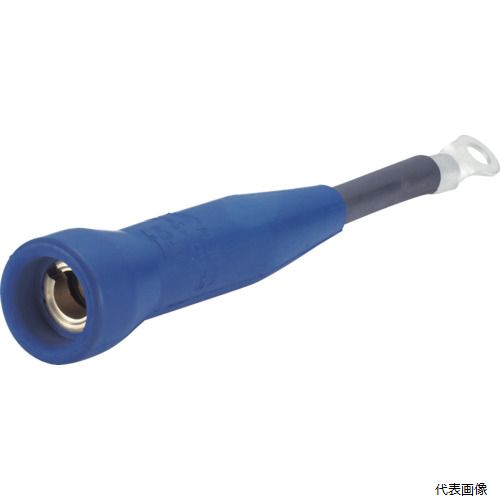 【特長】 ●溶接機の二次側端子に電線を着脱することが容易に行えます。 【仕様】 ●溶接電流(A)：100〜300 ●使用電線(［［MM2］］)：38 ●全長(mm)：230 ●接続用途：ケーブル+溶接機 ●端子サイズ：38-10 ●TKJ-...