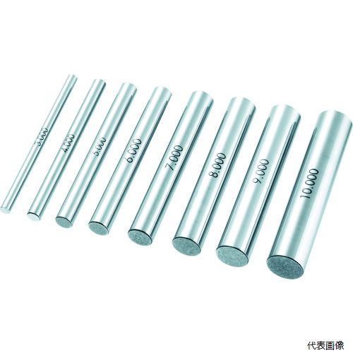 【特長】 ●ピンゲージとはピン形状（円柱）で直径の寸法が精密に仕上げられたゲージです。 ●最も一般的なピンゲージです。 ●全品経年変化防止のサブゼロ処理済みです。 ●真円になっているため、あらゆる場面で使用可能です。 【用途】 ●穴径の検査...