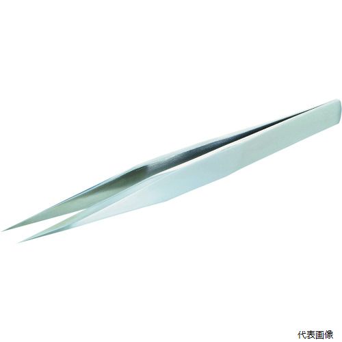【特長】 ●先端部にしなりがなく部品などを確実に保持できます。 ●先端は高精度精密仕上げで、耐久性に優れています。 ●非磁性、耐食性、耐酸性に優れています。 ●つまみ圧は150gです。 【用途】 ●細かいチップパーツのつかみなどに最適。 【...