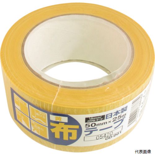 【特長】 ●カラーバリエーションがあり、製品ごとなどで使い分けをすることが可能です。 【用途】 ●重梱包用。 【仕様】 ●色：イエロー ●幅(mm)：50 ●長さ(m)：25 ●厚さ(mm)：0.2 ●テープカット条件：手で切断可能 ●粘着...