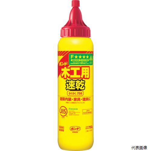 【特長】 ●ホルムアルデヒド・フタル酸系可塑剤は使用していません。 ●乾燥後はほぼ透明になり、刃物を傷めずに切削加工ができます。 ●JISF☆☆☆☆規格品です。 ●日本接着剤工業会JAIA4VOC基準適合品です。 ●健康住宅対応の速乾水性接...