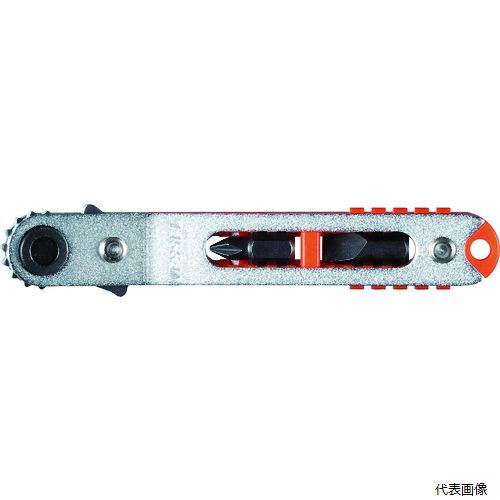 【特長】 ●業界最薄18mmヘッドで狭い場所での作業でより便利に使いやすくなっています。 ●本体はビット2本を収納可能、吊り下げ穴付です。 ●ラチェット破壊テストでは48.4N・mを記録いたしました。、 ●コンパクトボディでもハイパワーなラ...