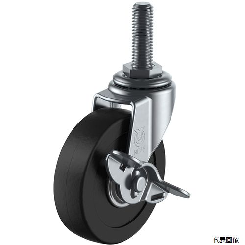 【特長】 ●標準的な小型キャスターで、軽量物運搬用のワゴンやラックなどに最適です。 【用途】 ●台車や家具、什器に。 【仕様】 ●許容荷重(daN)：25 ●許容荷重(kgf)：25.5 ●車輪径D(mm)：40 ●車輪幅(mm)：17 ●...