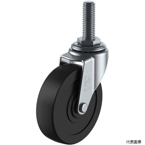 【特長】 ●標準的な小型キャスターで、軽量物運搬用のワゴンやラックなどに最適です。 【用途】 ●台車や家具、什器に。 【仕様】 ●許容荷重(daN)：40 ●許容荷重(kgf)：40.8 ●車輪径D(mm)：75 ●車輪幅(mm)：21 ●...