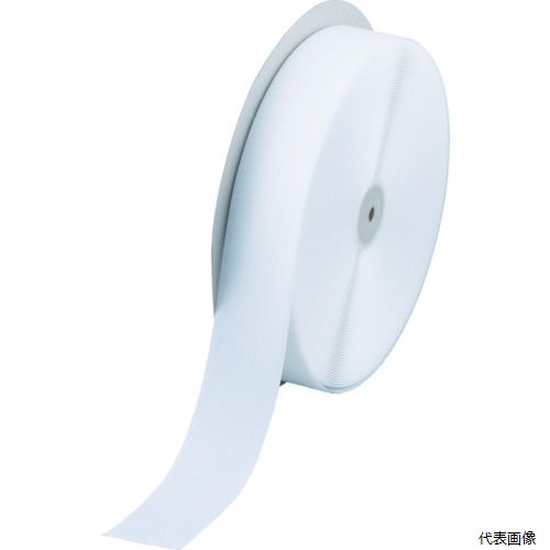 【特長】 ●繊維製品なので軽く、お好みのサイズにカットでき、縫製取付や加工が容易にできます。 ●縫製取付の可能なものやA・B側を加工して結束バンドにも利用できます。 【用途】 ●さまざまな商品の固定に。 ●一般的なマジックテープ25m巻です...