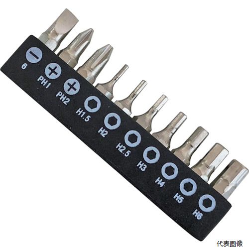 【特長】 ●コンパクトラチェットシリーズ、ビルドのパーツシリーズです。 ●ビットはビルド・ビルドMINI・差込角6.35mmの他機種ハンドルに対応しています。 ●ドライバーと6角レンチビットを含む10pcsセットです。 ●メンテナンスや各機...