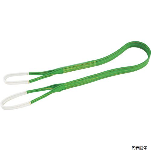 【特長】 ●強靭な合成繊維を使用しておりますので、引張強度・耐久性・耐候性・防腐性に優れています。 ●廃棄の目安が一目でわかる使用限界標示があります。 【用途】 ●一般玉掛け作業。 ●基本使用荷重(t)：1 ●全長(m)：1.5 ●ベルト寸...