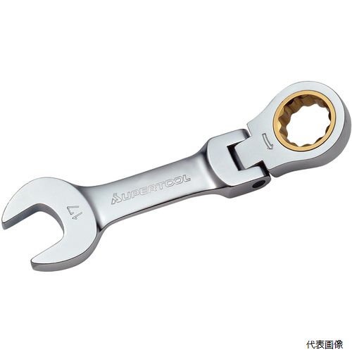 【特長】 ●電設・配管・空調工事、機械設備、自動車修理、各種狭所作業現場に最適です。 ●ショート・フレックスタイプ（180°）です。 ●ギア数72山で送り角5°なので狭所作業に適しています。 ●ギアは独特の形状でソケットはチタンコーティング...