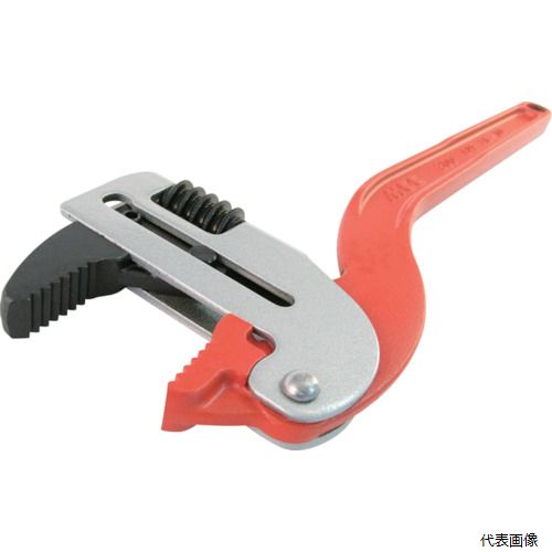 【特長】 ●従来のコーナーレンチより薄型広い口開きです。 【用途】 ●短ニップルの締め付けなどに。 【仕様】 ●全長(呼称)(mm)：250 ●くわえられる管呼び寸法：8〜25A ●くわえられる管外径(mm)：13〜41 ●口開き幅(mm)...