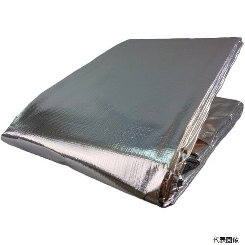 【特長】 ●太陽光線を反射して、シートの内側を保冷・保温します。 【用途】 ●トラック用荷台カバー。 ●色：シルバー ●幅(m)：2.3 ●長さ(m)：3.5 ●厚さ(mm)：0.25 ●ハトメ数(個)：18 ●ハトメピッチ(cm)：45×...