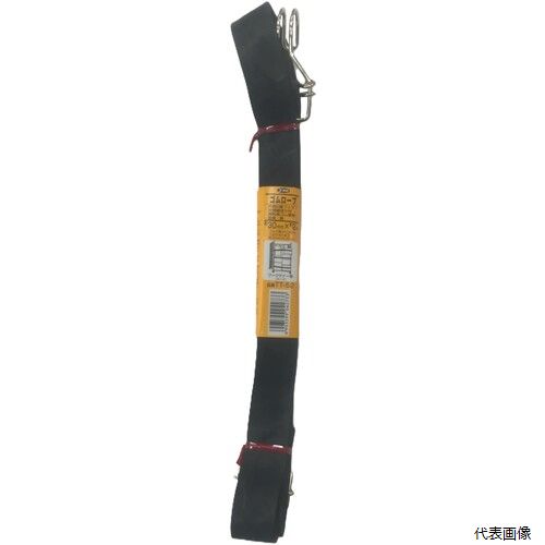 【特長】 ●タイヤチューブのため、伸縮性があり簡単に荷物の固定が出来ます。 【用途】 ●カーゴ車用として。 ●色：ブラック ●長さ(m)：2 ●厚さ(mm)：2 ●標準幅(mm)：30 【材質／仕上】 ●再利用タイヤチューブ、鉄 【注意】 ...