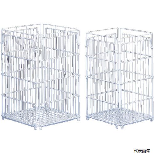 【特長】 ●中袋がきちんと納まるのでスッキリして見えます。（折りたためます。） 【用途】 ●屋外用屑入。 【仕様】 ●色：白 ●間口(mm)：340 ●奥行(mm)：340 ●高さ(mm)：600 ●容量(L)：58 【材質／仕上】 ●スチ...