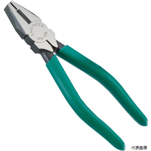 【特長】 ●抜群の切断能力と耐久性を誇る、実力派の電工ペンチです。 ●手にフィットするソフトグリップです。 ●刃部硬度は、HRC60±4です。 【用途】 ●電気工事、金工作業や機械部品の組立、修理などの幅広い用途に。 【仕様】 ●全長(mm...