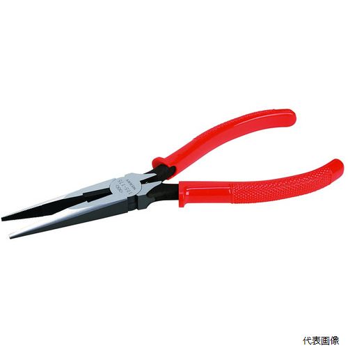 【特長】 ●先端は特殊熱処理により強靭です。電線の脱皮穴（φ1.2mm）が付いています。 ●電線の脱皮穴（φ1.2mm）が付いています。 【用途】 ●電子機器の分解・組み立て等に適しています。 【仕様】 ●全長(mm)：150 ●切断能力(...