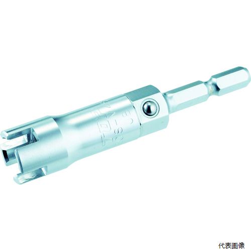 【特長】 ●手で回しにくい蝶ねじを、電動工具などで簡単に回すことができます。 ●13mm六角部は、脱落防止用ボール付です。 ●13mmの商品に接続し、手動工具として使用可能な便利工具です。 ●蝶ネジ回しに最適先端工具です。 【用途】 ●ビニ...