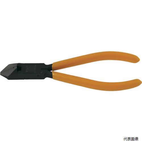 【特長】 ●弱電関係の細線や銅線の切断に最適です。 ●先端部は37°角度付きで上からの作業性に優れています。 【用途】 ●細線や銅線の切断に。 【仕様】 ●全長(mm)：155 ●刃表面形状：皮むき穴φ1.2 ●切断能力(mm)鉄線：φ1....