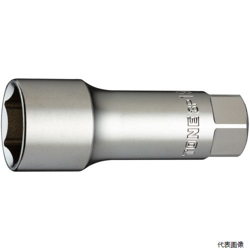 【特長】 ●自動車スパークプラグ専用ソケットです。 ●マグネット付の薄肉タイプです。 【用途】 ●自動車スパークプラグ専用。 【仕様】 ●差込角(mm)：9.5 ●対辺寸法(mm)：19 ●全長(mm)：64 ●対辺形状：6角 ●対辺(mm...