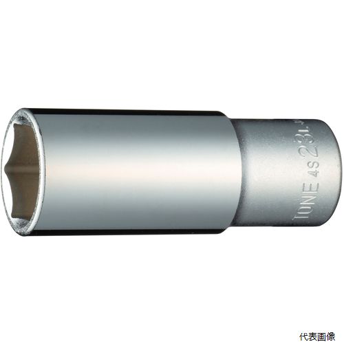 【特長】 ●ボルトが突き出したナットを回すのに最適です。 ●深い箇所のナットにも最適です。 【仕様】 ●差込角(mm)：12.7 ●対辺寸法(mm)：23 ●全長(mm)：83 ●対辺形状：6角 ●対辺(mm)：23 【材質／仕上】 ●構造...