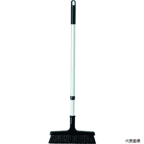 【特長】 ●柄が180度曲がり、すき間や階段などのお掃除に最適です。 【用途】 ●Pタイル、木床、石材、コンクリート等屋内を中心とした清掃に。 【仕様】 ●幅(mm)：230 ●長さ(mm)：660〜1025 ●毛長(cm)：40 ●色：黒...