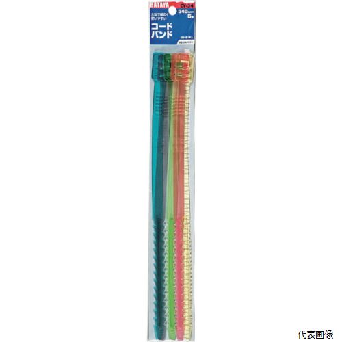 【特長】 ●大型・幅広ベルトクリップです。 ●カラフルなスケルトン5色入で結束物の色分けに便利です。 【用途】 ●コードをまとめてクリップ。 【仕様】 ●最大結束径(mm)：55 ●全長(mm)：340 ●摘要：色：赤、黄、緑、青、黒 ●屋...