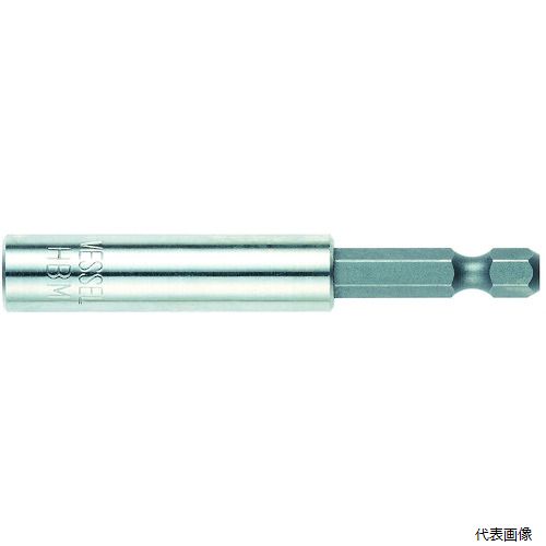 【特長】 ●対辺寸法が6.35mmのショートビットの延長用として使用できます。 ●強力マグネットでビットとネジを保持します。 【仕様】 ●全長(mm)：75 ●差込角(mm)：6.35 ●シャンク径(mm)：6.35 ●外径(mm)：11....