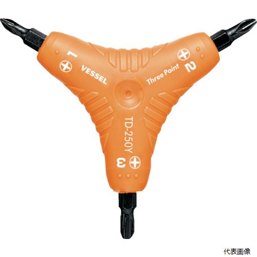 【特長】 ●1本で3サイズ使えるコンパクトで便利なドライバーです。 ●手にフィットするY型ハンドルです。パワフルな締め付けができます。 【仕様】 ●刃先：［［＋］］1/［［＋］］2［［＋］］3 ●軸長(mm)：17 ●先端マグネット：入り ...