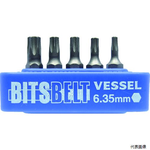 【特長】 ●交換ビットセットです。 【仕様】 ●セット内容：T10H、T15H、T20H、T25H、T30H×25.4mm、ビットベルトホルダ ●セット内容(点)：6 【材質／仕上】 ●特殊鋼 【入数】 ●1S/5本 他のサイズはこちら 在...