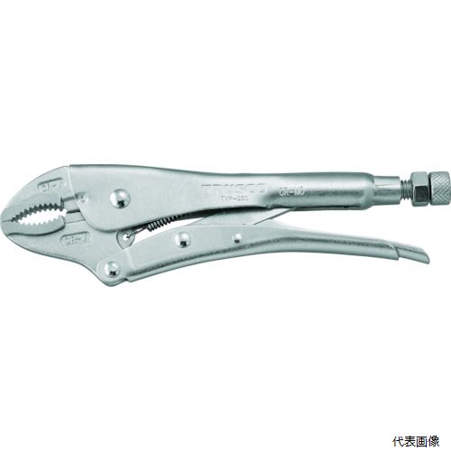 【特長】 ●軟鉄線を切るカッター部付です。 ●本体はクロムモリブデン鋼を使用し、総焼入加工により、強靭で耐久性があります。 【用途】 ●位置決めなど、あらゆるハンドバイス作業に適しています。 【仕様】 ●全長(mm)：250 ●口開き(mm...