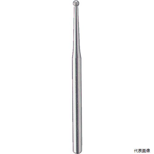 【特長】 ●鉄系金属の加工に最適です。 ●微小破砕（自生作用）を有するため、安定した加工面が得られます。 ●耐熱性は約1400℃でダイヤモンドより優れます。 【用途】 ●R面研磨・マーキング・文字加工。 【仕様】 ●粒度(#)：100 ●刃...