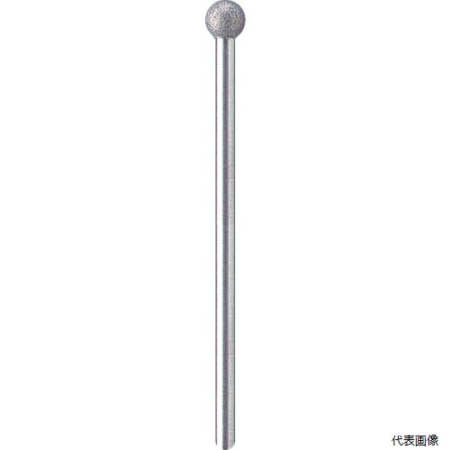 【特長】 ●鉄系金属の加工に最適です。 ●微小破砕（自生作用）を有するため、安定した加工面が得られます。 ●耐熱性は約1400℃でダイヤモンドより優れます。 【用途】 ●R面研磨・マーキング・文字加工。 【仕様】 ●粒度(#)：100 ●刃...