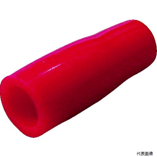 【特長】 ●絶縁体の色は7色を用意しております。 ●RoHS指令適合製品です。 【用途】 ●裸圧着端子の絶縁処理に。 【仕様】 ●色：赤 ●全長(mm)：14 ●内寸(mm)：4 ●適合端子：2mm［［の2乗］］用 ●定格電圧(V)：600...