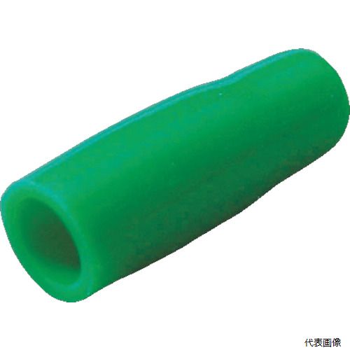 【特長】 ●絶縁体の色は7色を用意しております。 ●RoHS指令適合製品です。 【用途】 ●裸圧着端子の絶縁処理に。 【仕様】 ●色：緑 ●全長(mm)：17 ●内寸(mm)：5.2 ●適合端子：5.5mm［［の2乗］］用 ●定格電圧(V)...