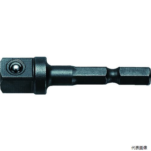 【特長】 ●電動ドライバーなどでもインパクトソケットの使用を可能にすることができます。 ●ピン・リングが不要なボール止め付です。 【用途】 ●電動ドライバーなどでボルト・ナット・ねじなどを締め付ける時の補助工具。 【仕様】 ●差込角(mm)...
